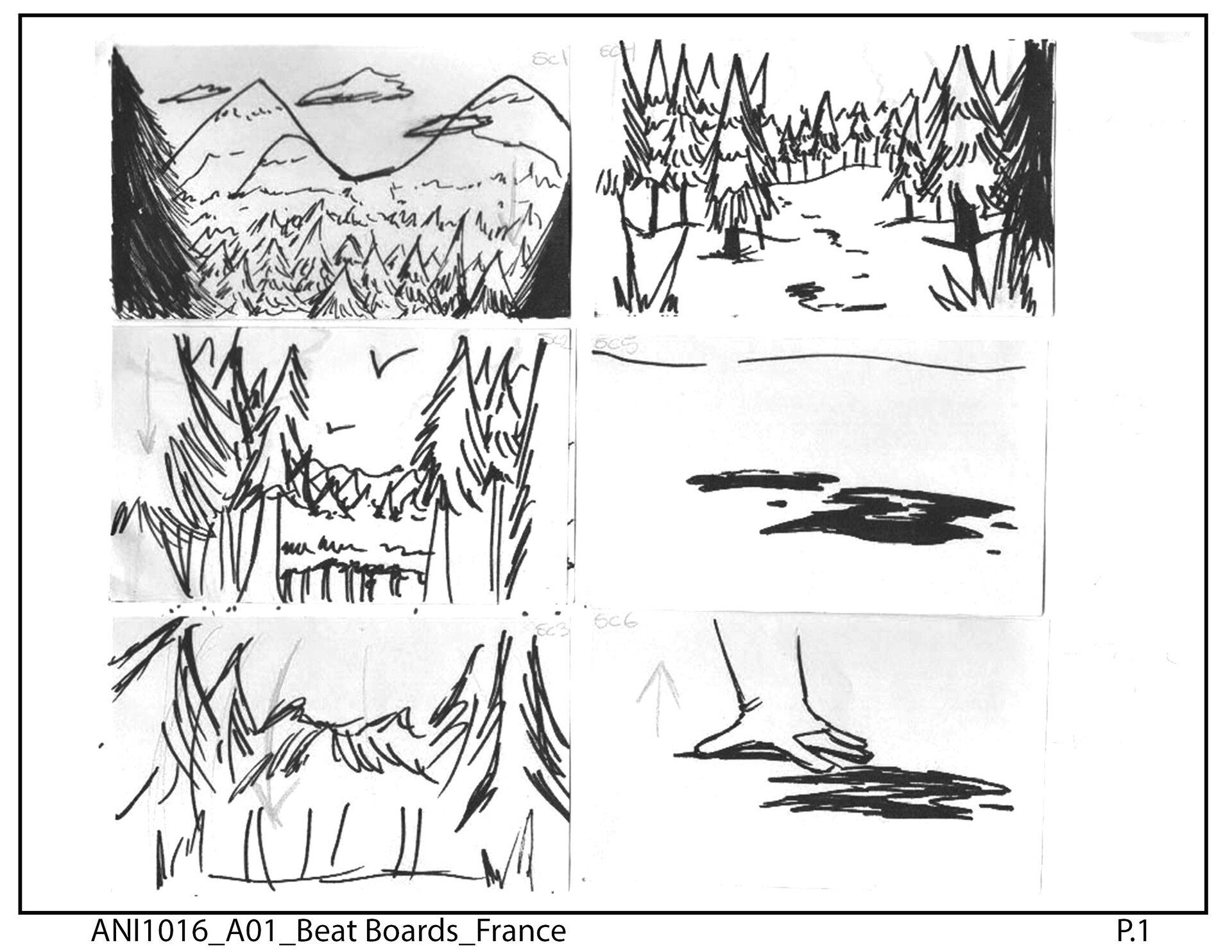 ArtStation - Beat Boards | Hunter's remorse