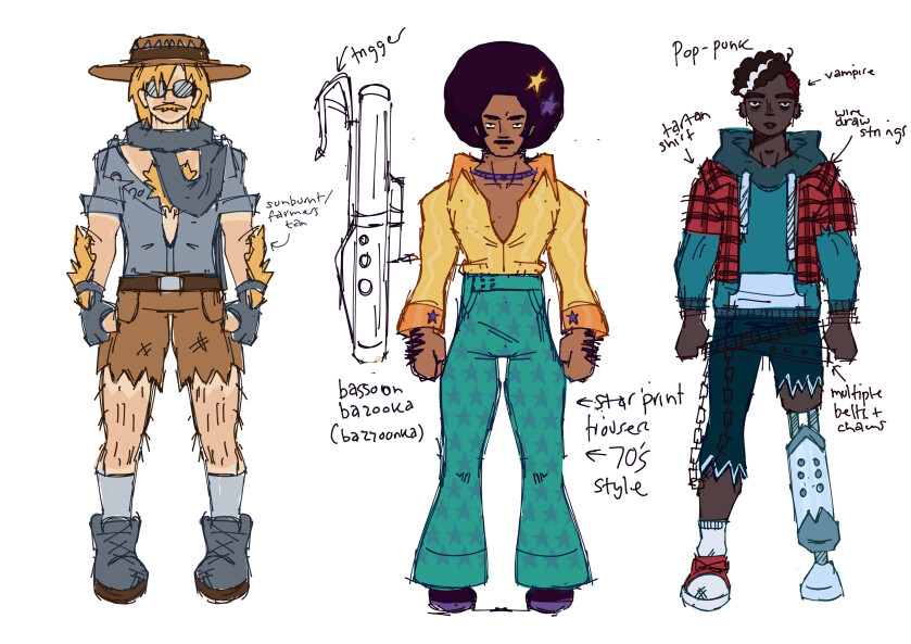 Leigh M. - UI & Character Design Concepts - SMASH HIT