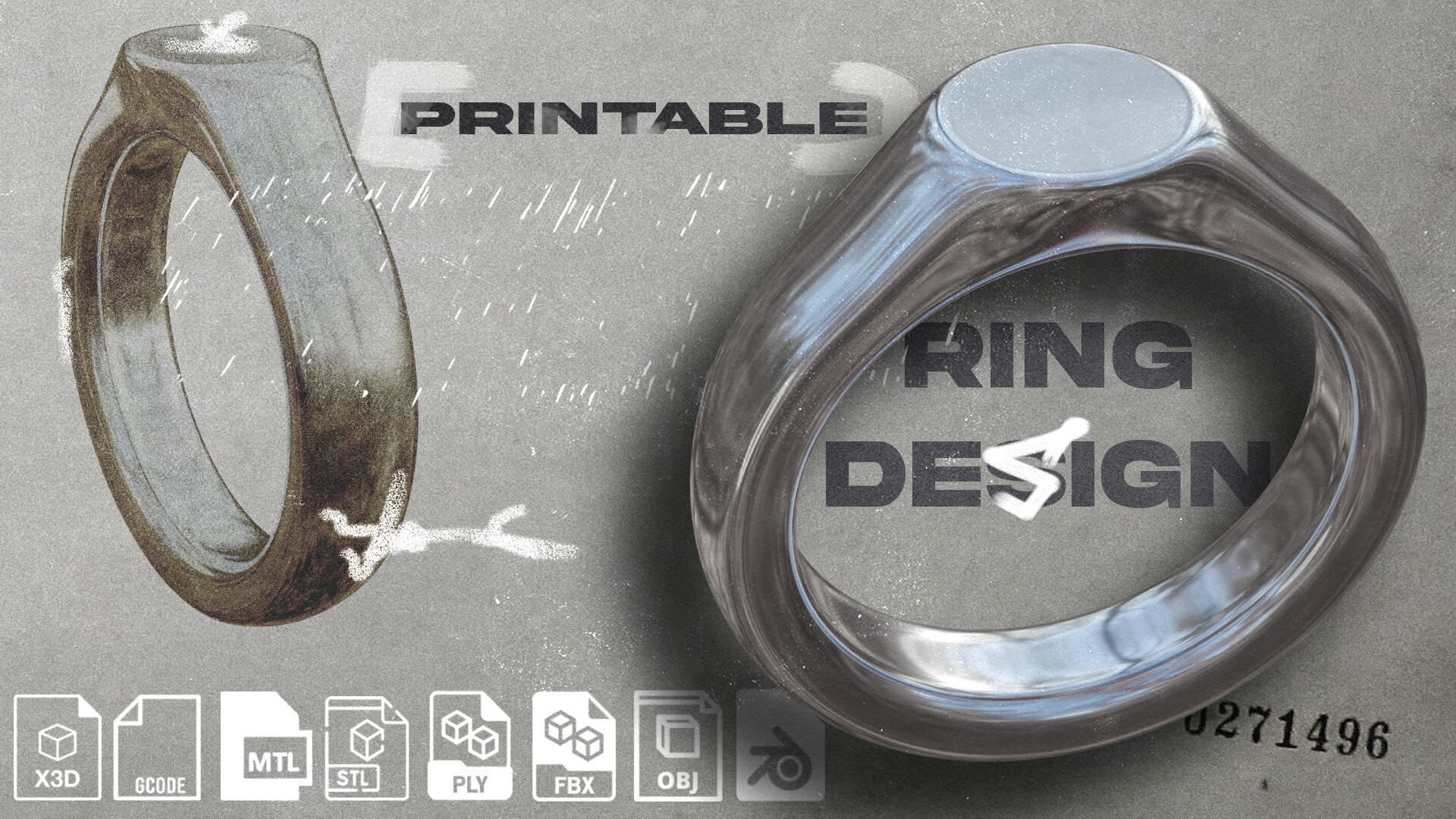 ArtStation - Printable Ring Model