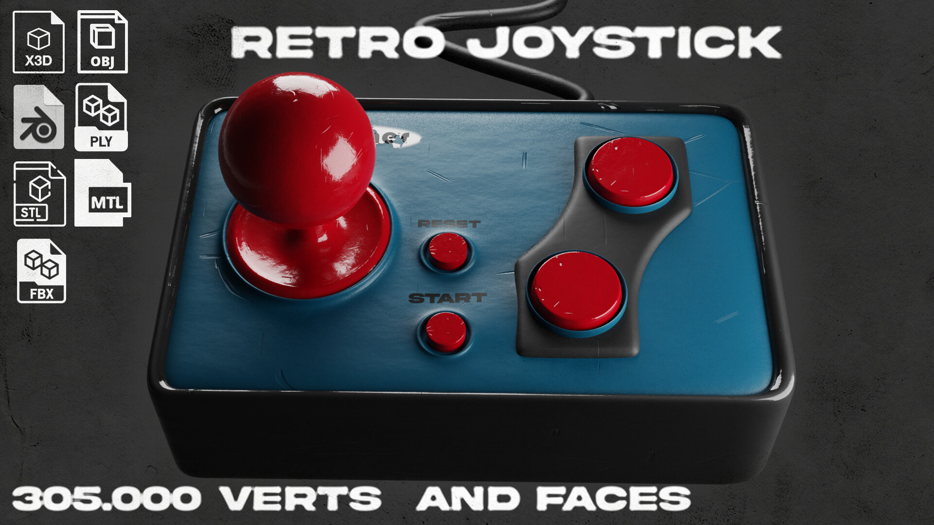 ArtStation - Retro joystick