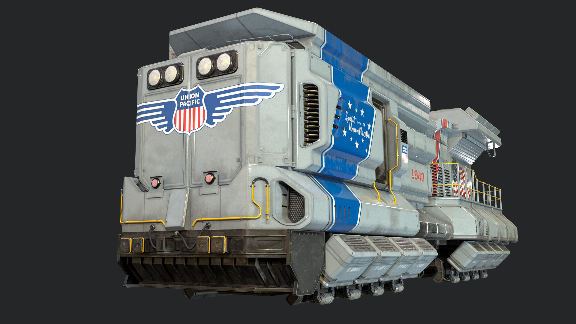 Peter Popadic - Spirit of the Union Pacific - Futuristic locomotive