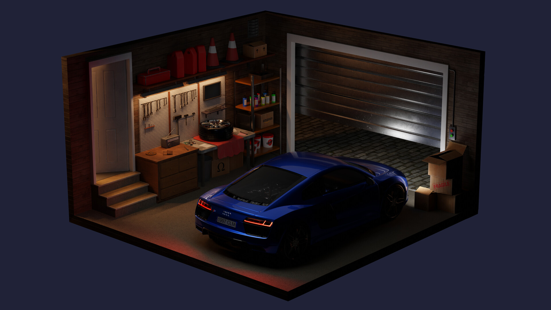 ArtStation - Isometric garage