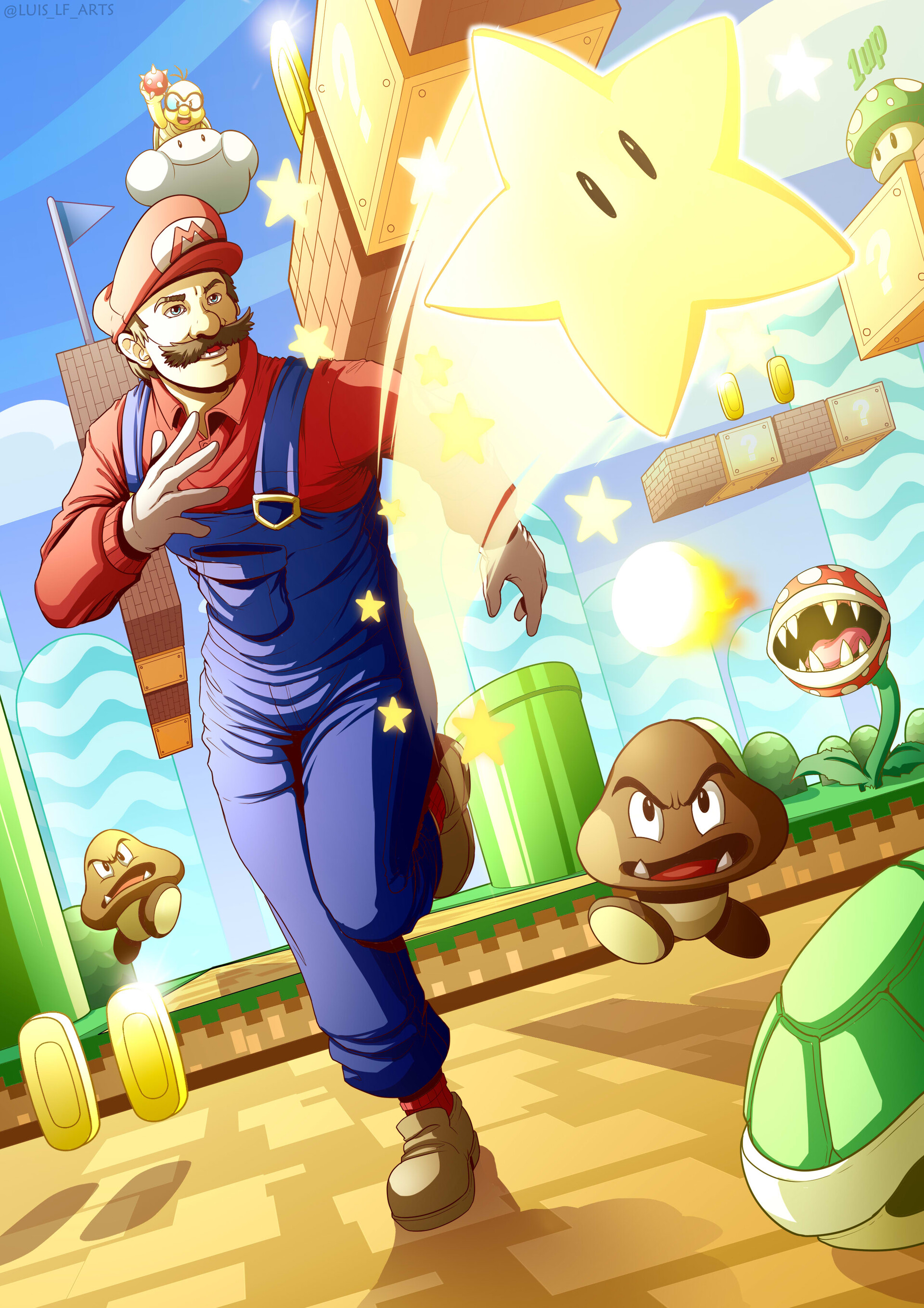 ArtStation - fanart super mario