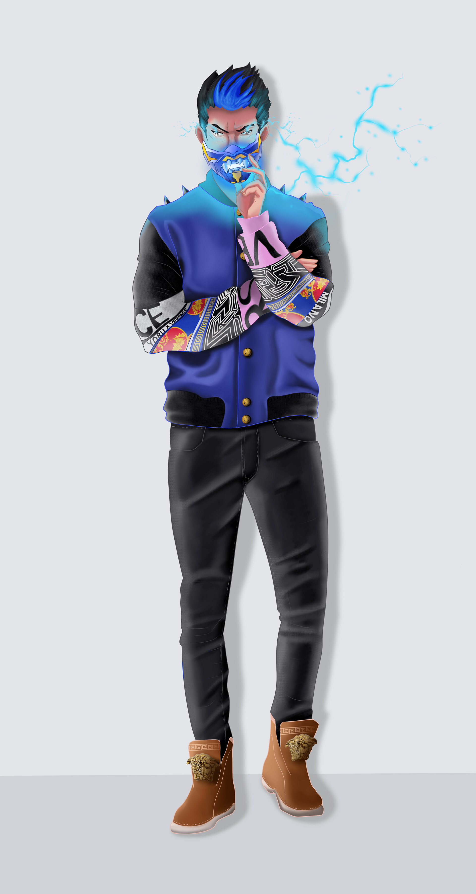 ArtStation - Valorant Yoru x Versace Fan Art