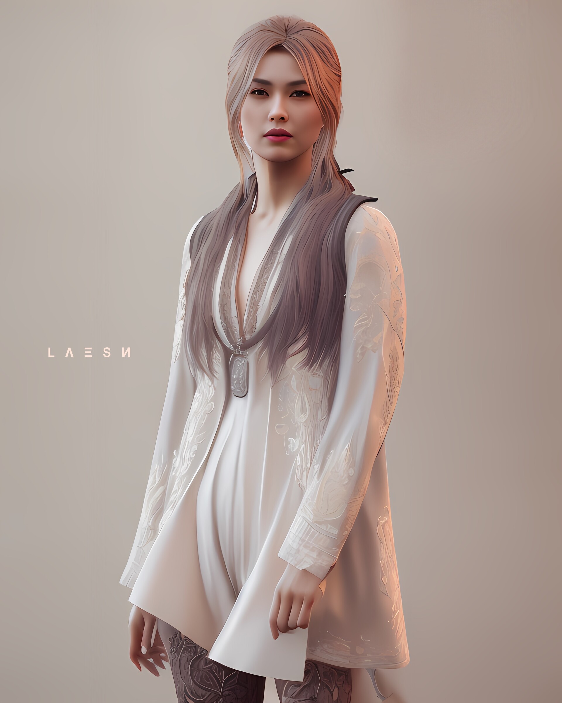 ArtStation - A women in beige
