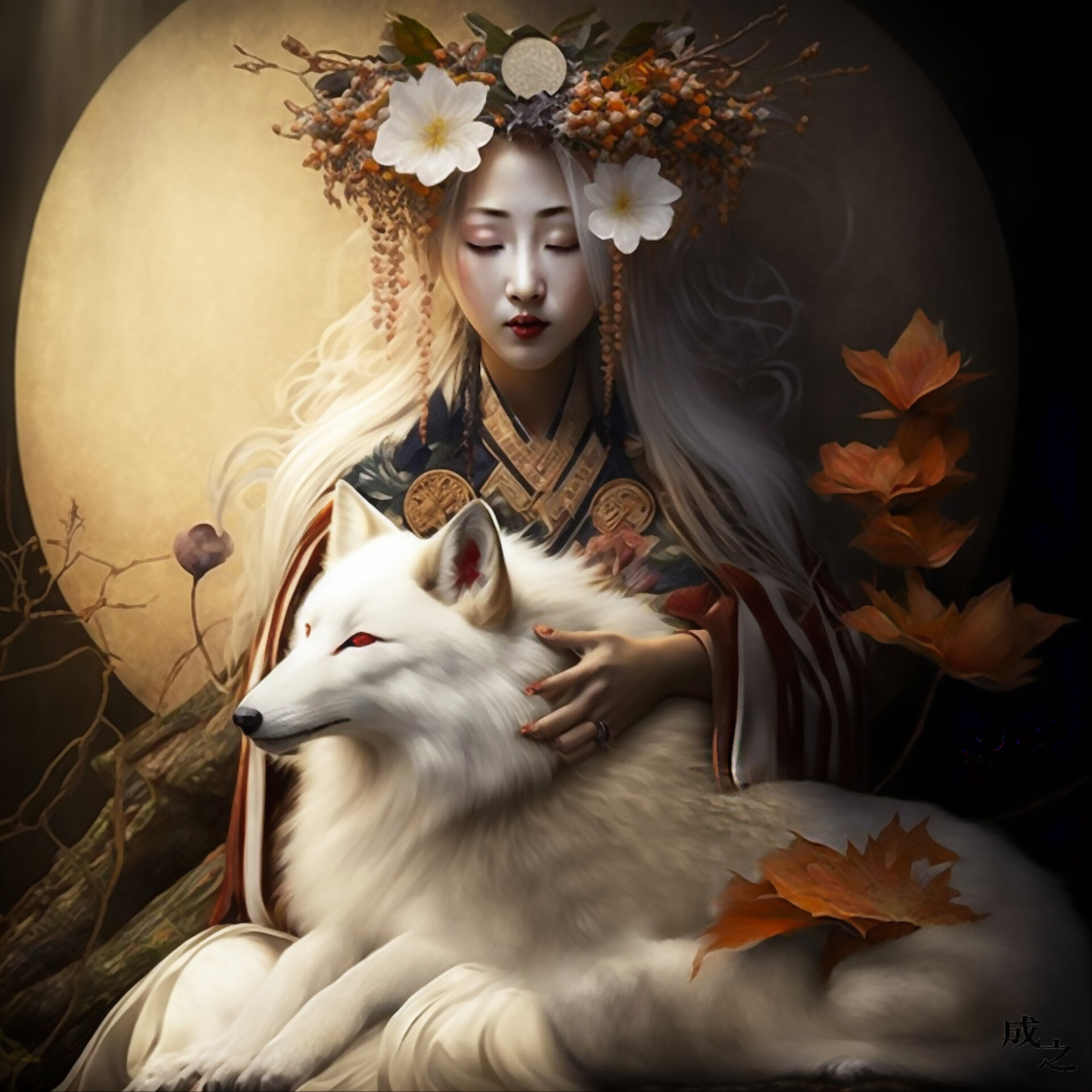 ArtStation - UKA NO MITAMA (JAPANESE GODDESS WHO CONTROLS A GOOD HARVEST)