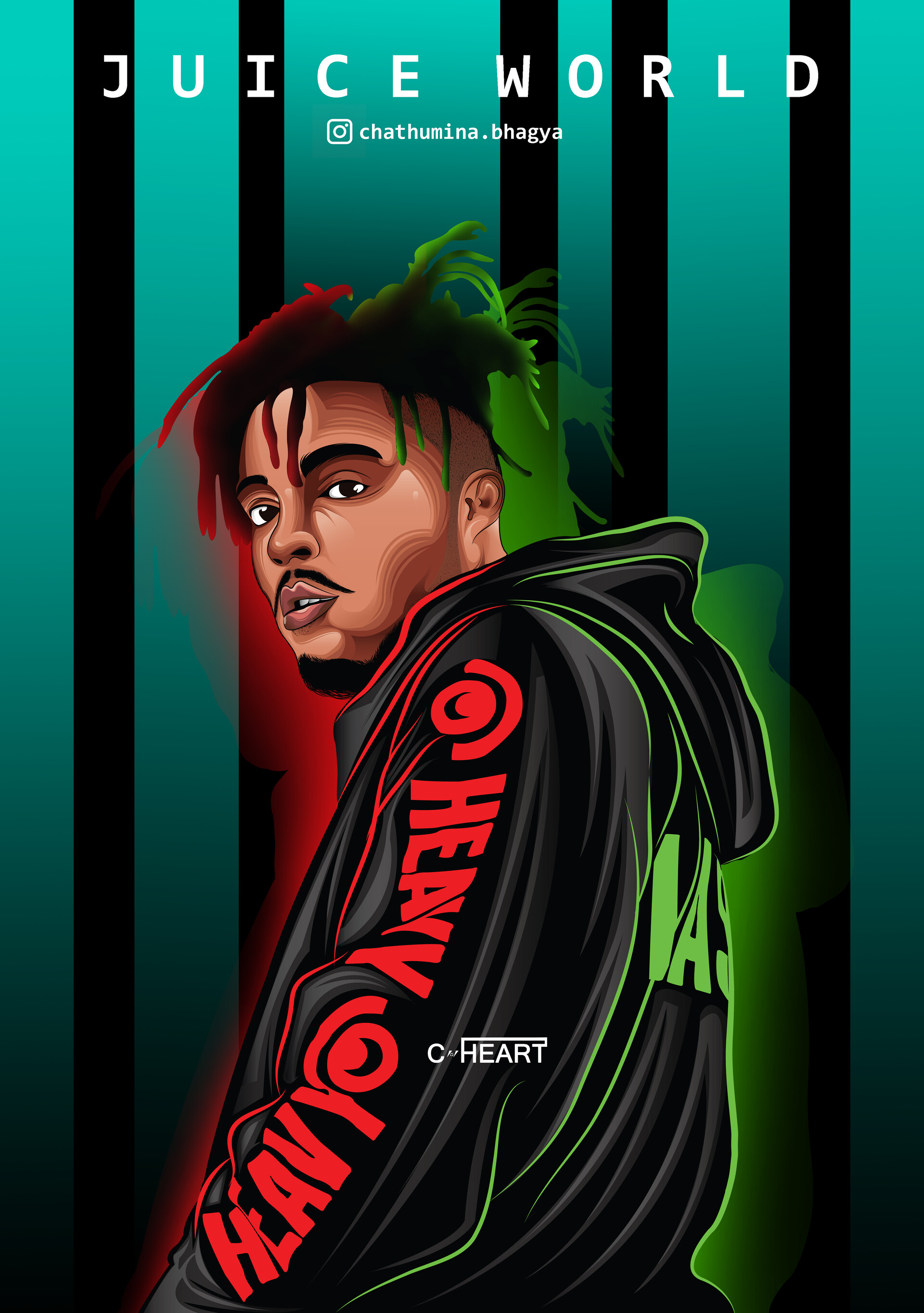 Chathumina Bhagya - Juice wrld fan art