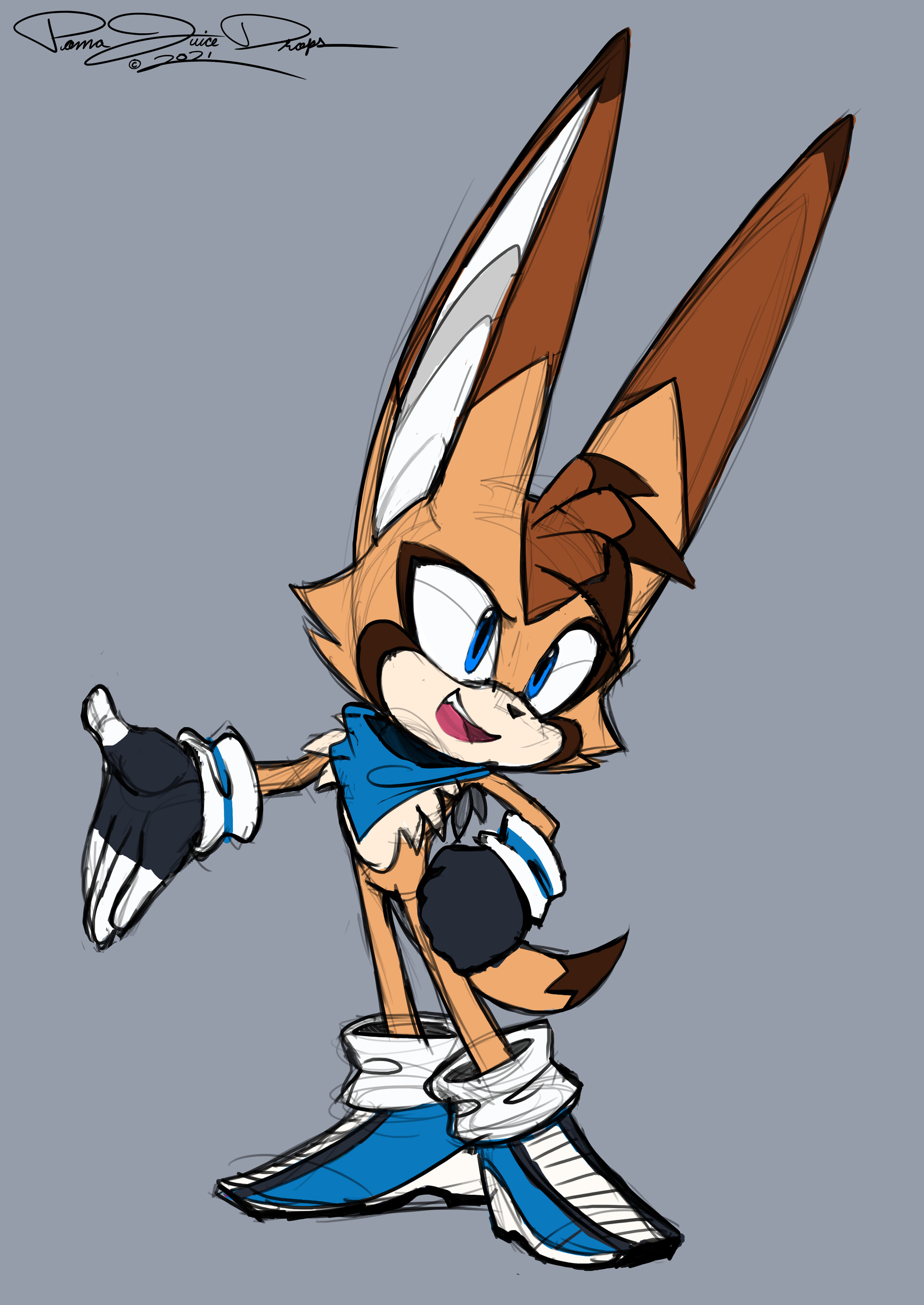 ArtStation - Jumper the Fennec Fox (color/accessory concepts)