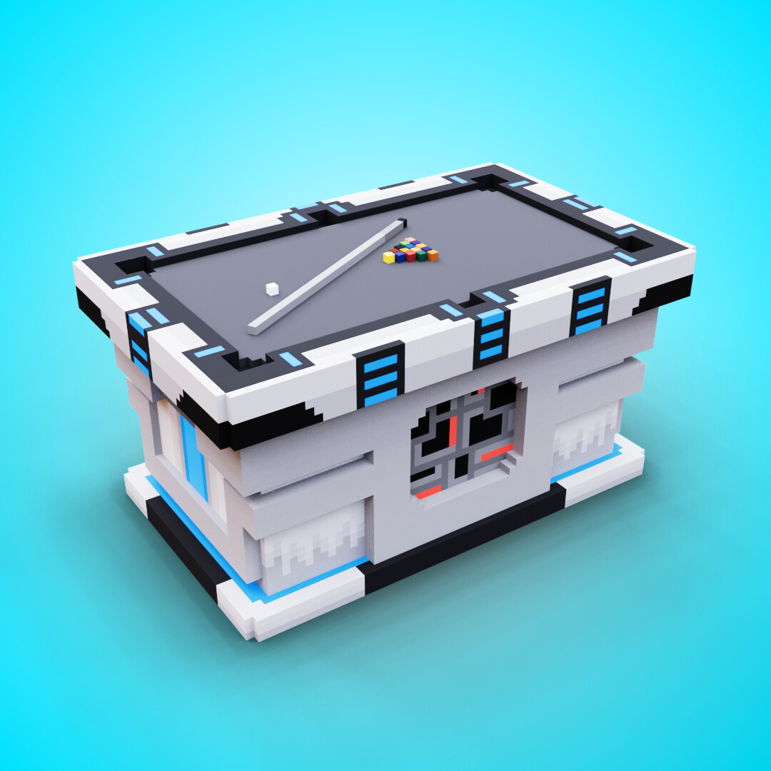 ArtStation - Sci-Fi Pool Table