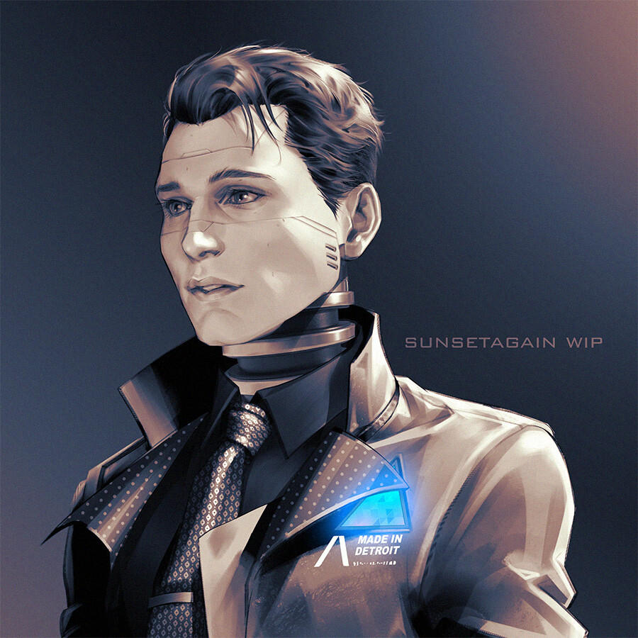 SunsetAgain - DBH fanart & wip NOV.2022