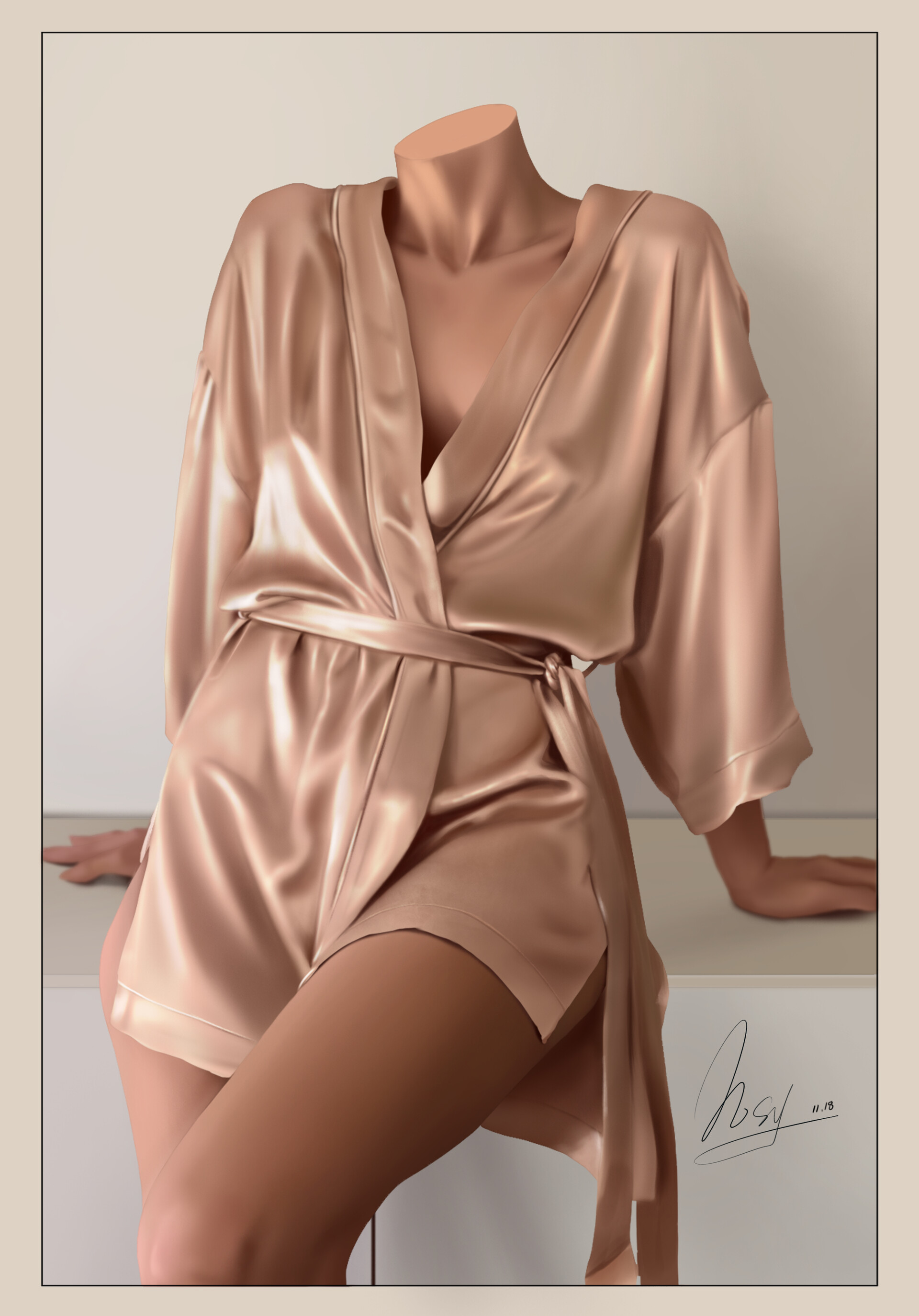 ArtStation - silk robe