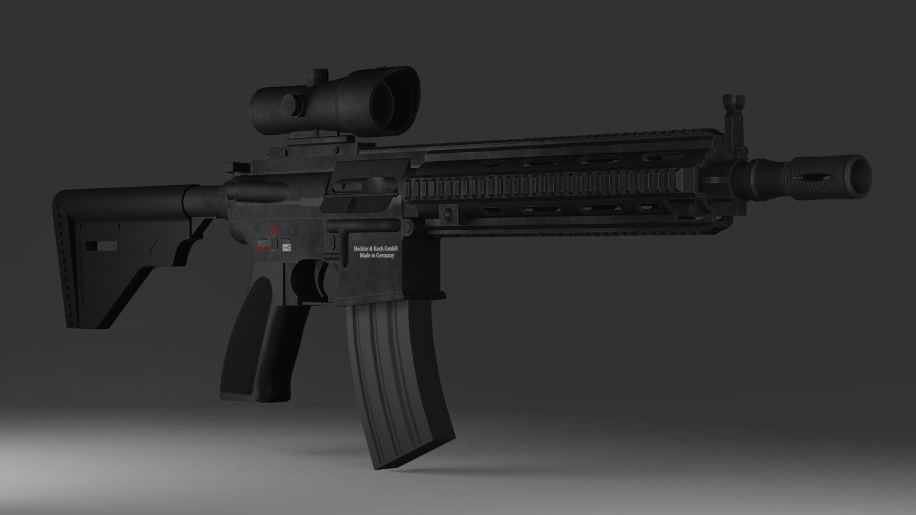 ArtStation - HK416 3D Model (not animated)