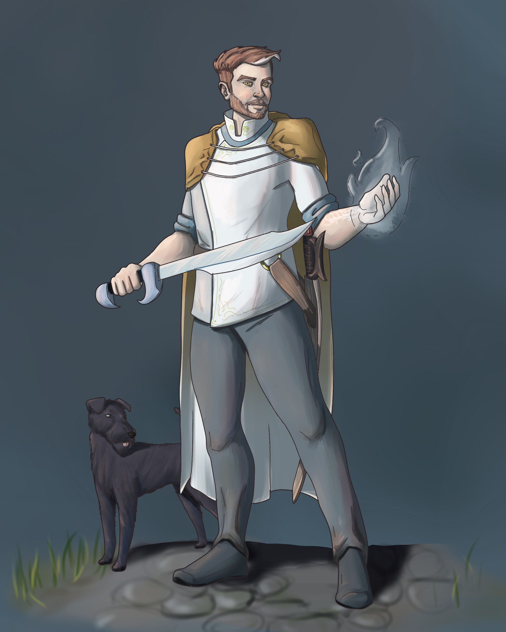 Matthew Skilton - Nosten Tevdal and Pebble - Human Warlock