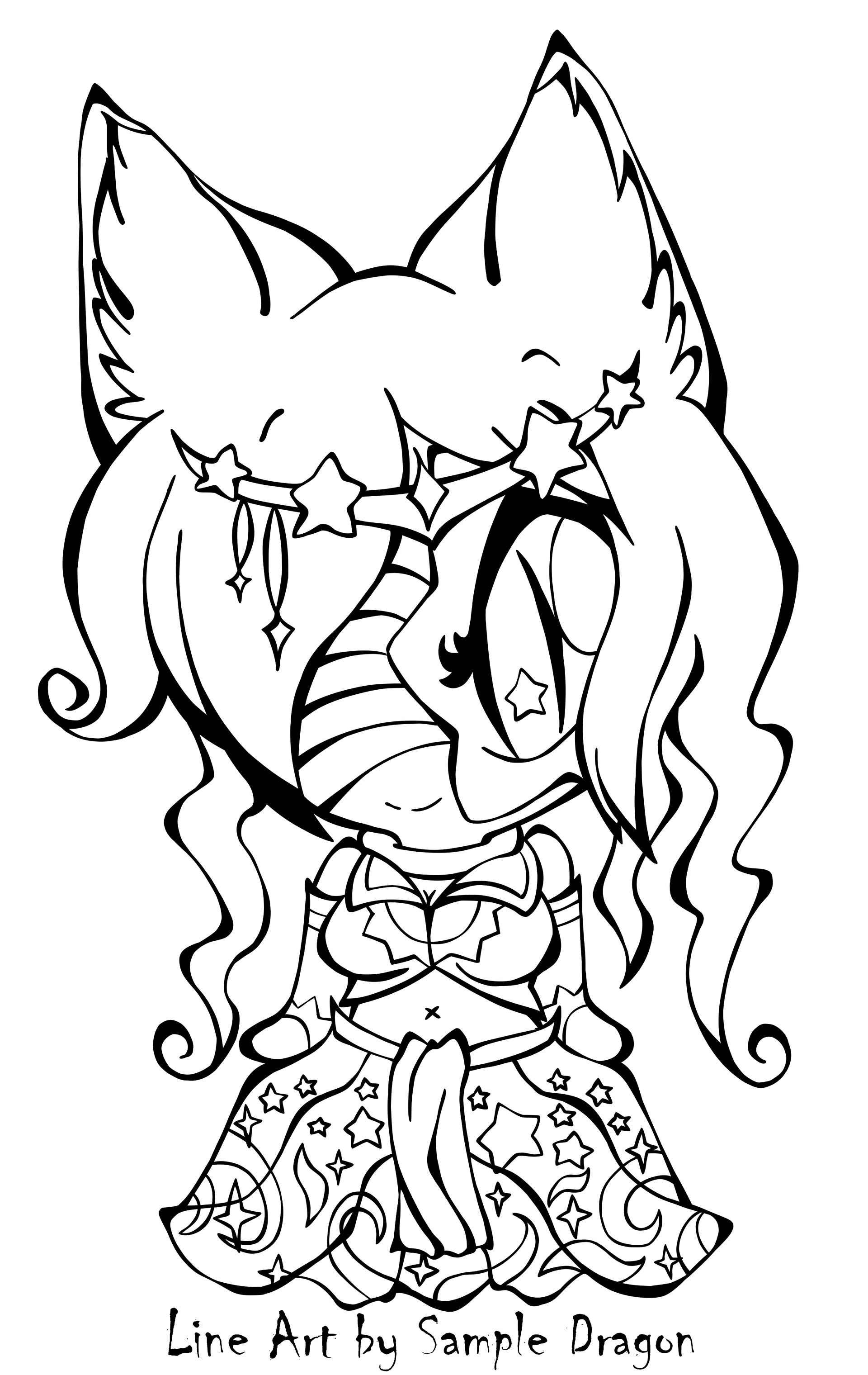 kitty princess coloring sheet