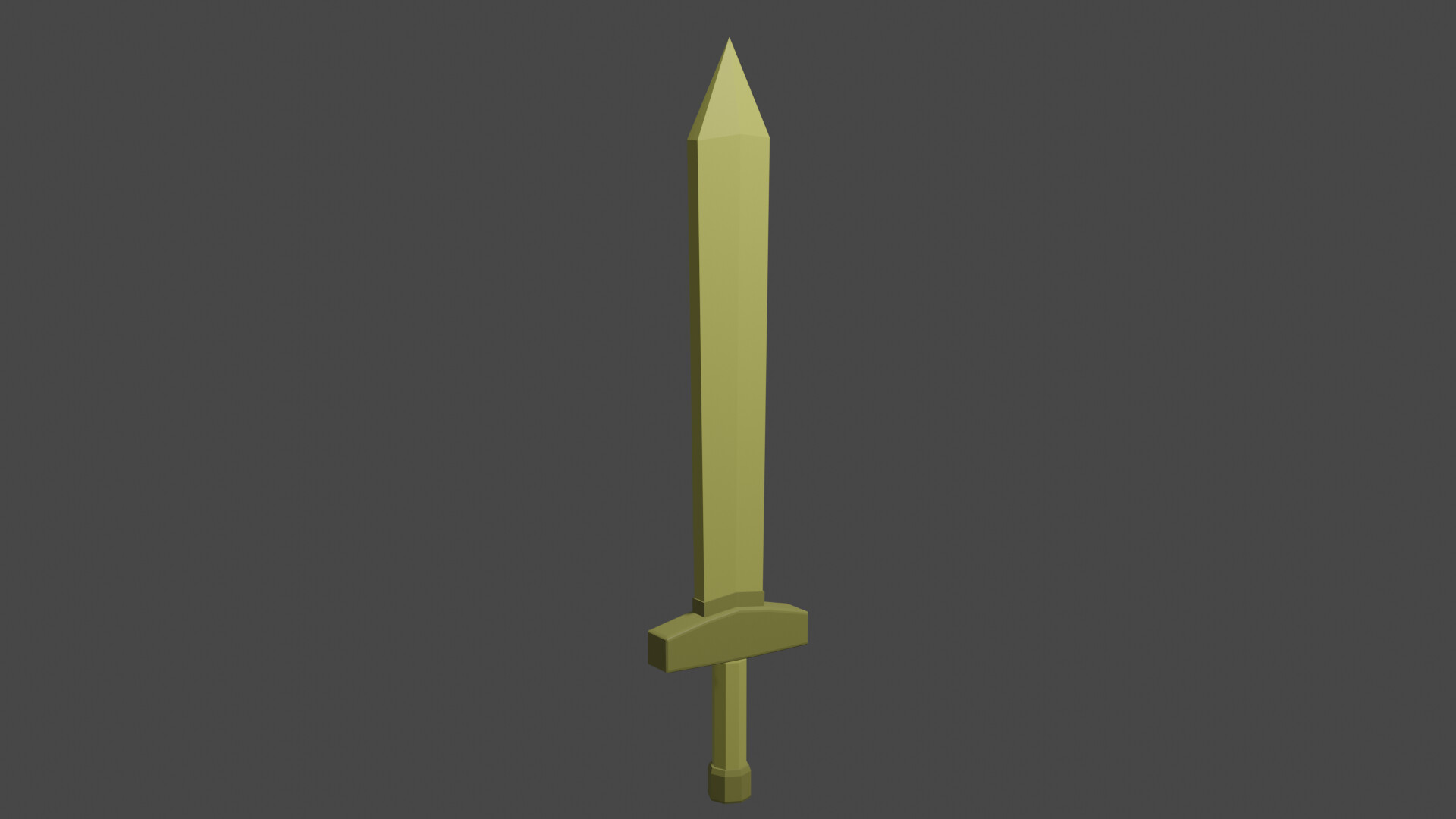 ArtStation - 3D Basic Gold Sword