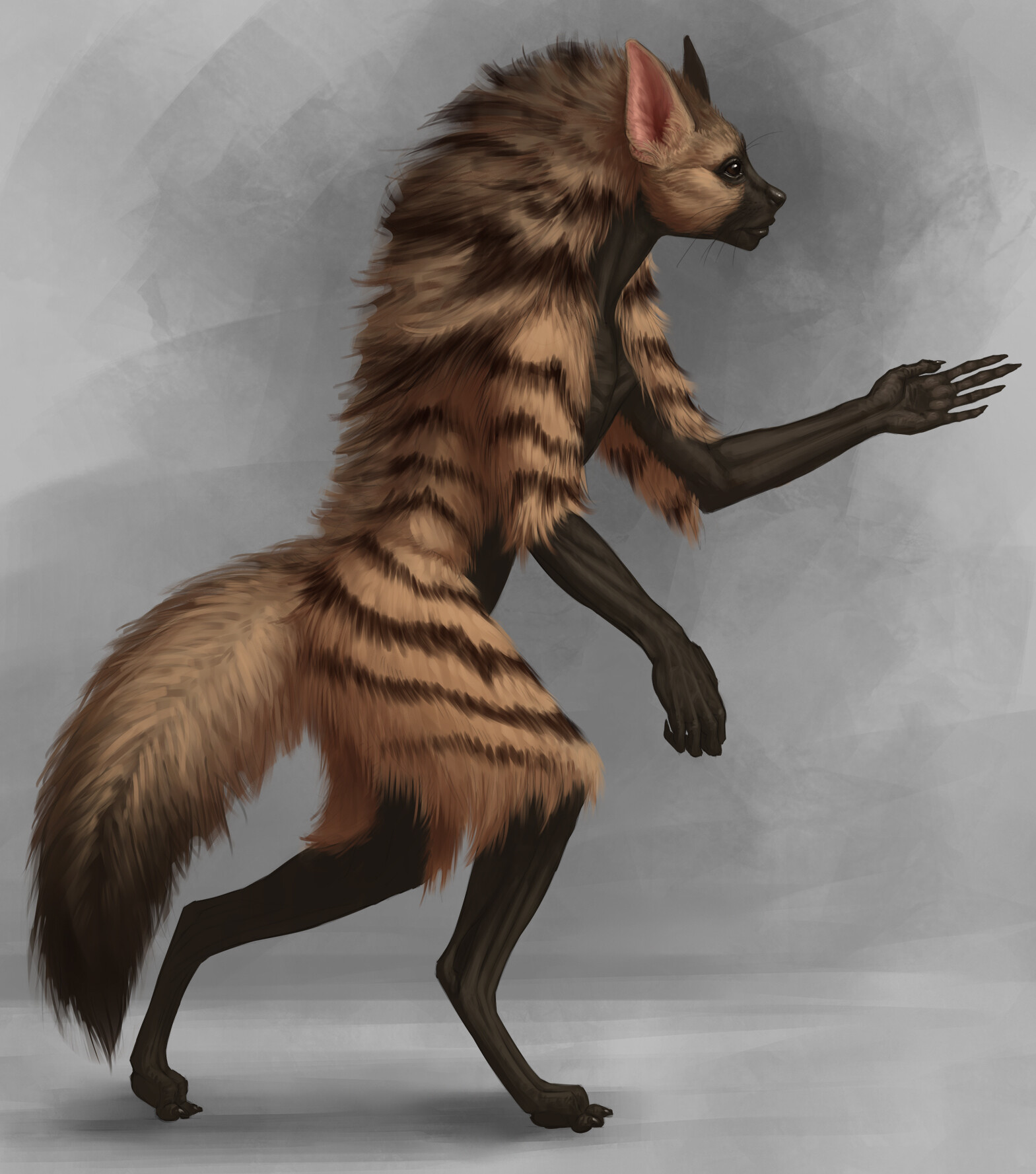 ArtStation - Human-Aardwolf Hybrid
