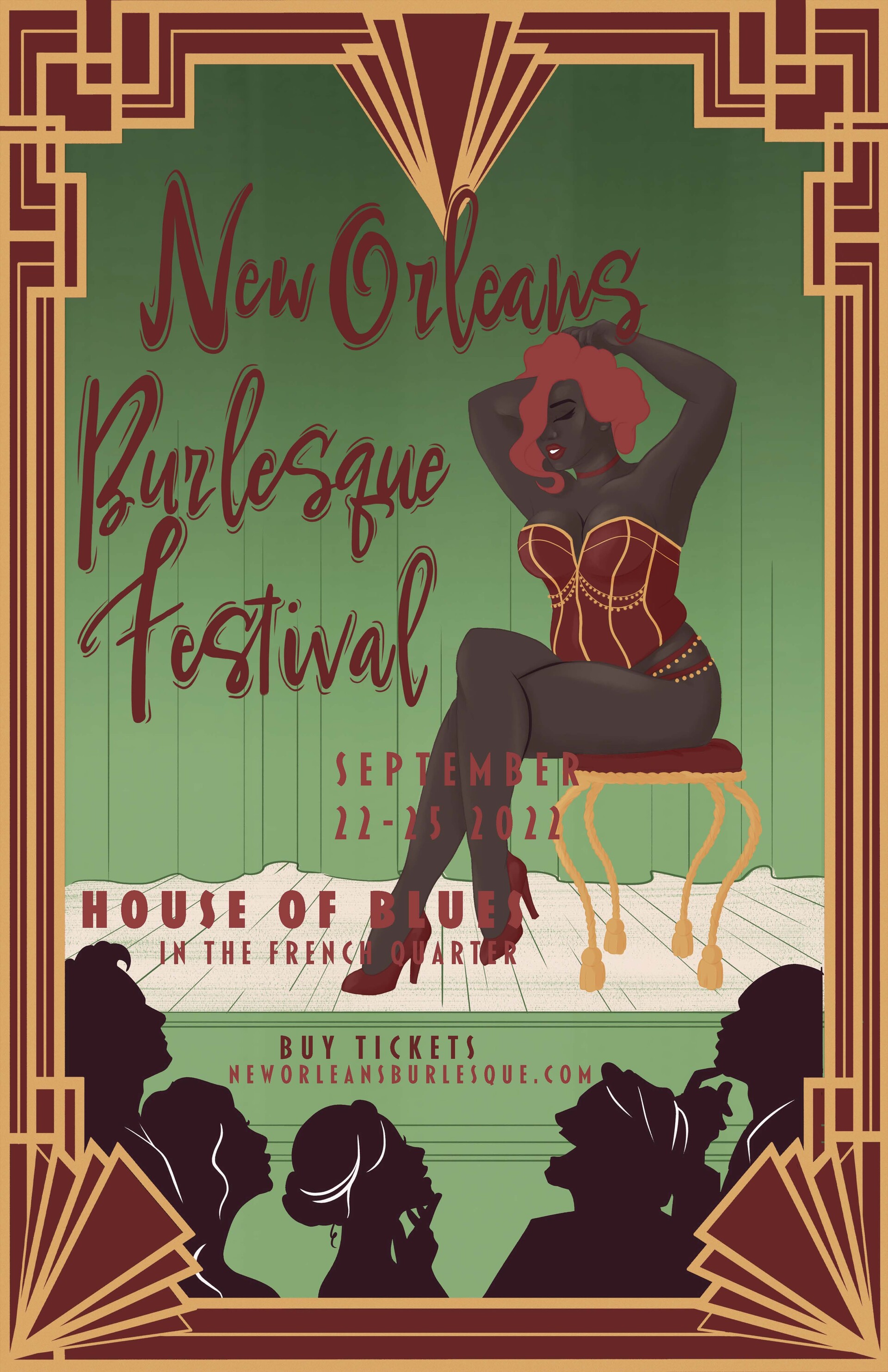 Artstation New Orleans Burlesque Festival Poster 2