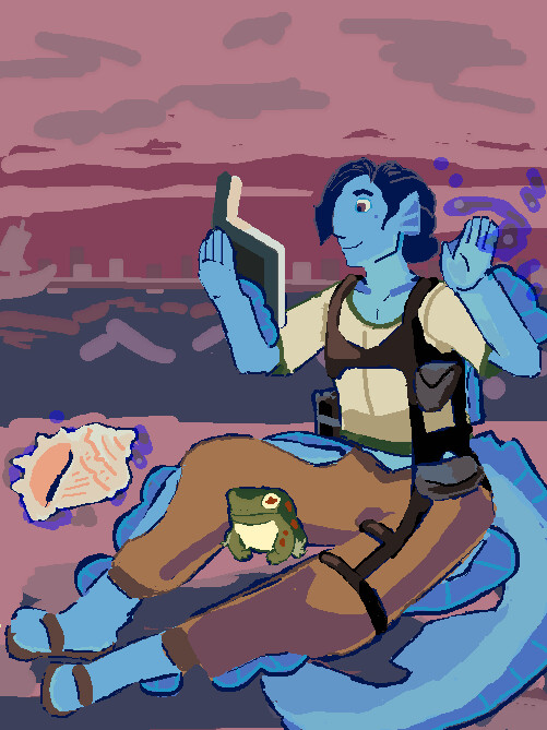 ArtStation - Kallan Brooks (Triton Evocation Wizard)