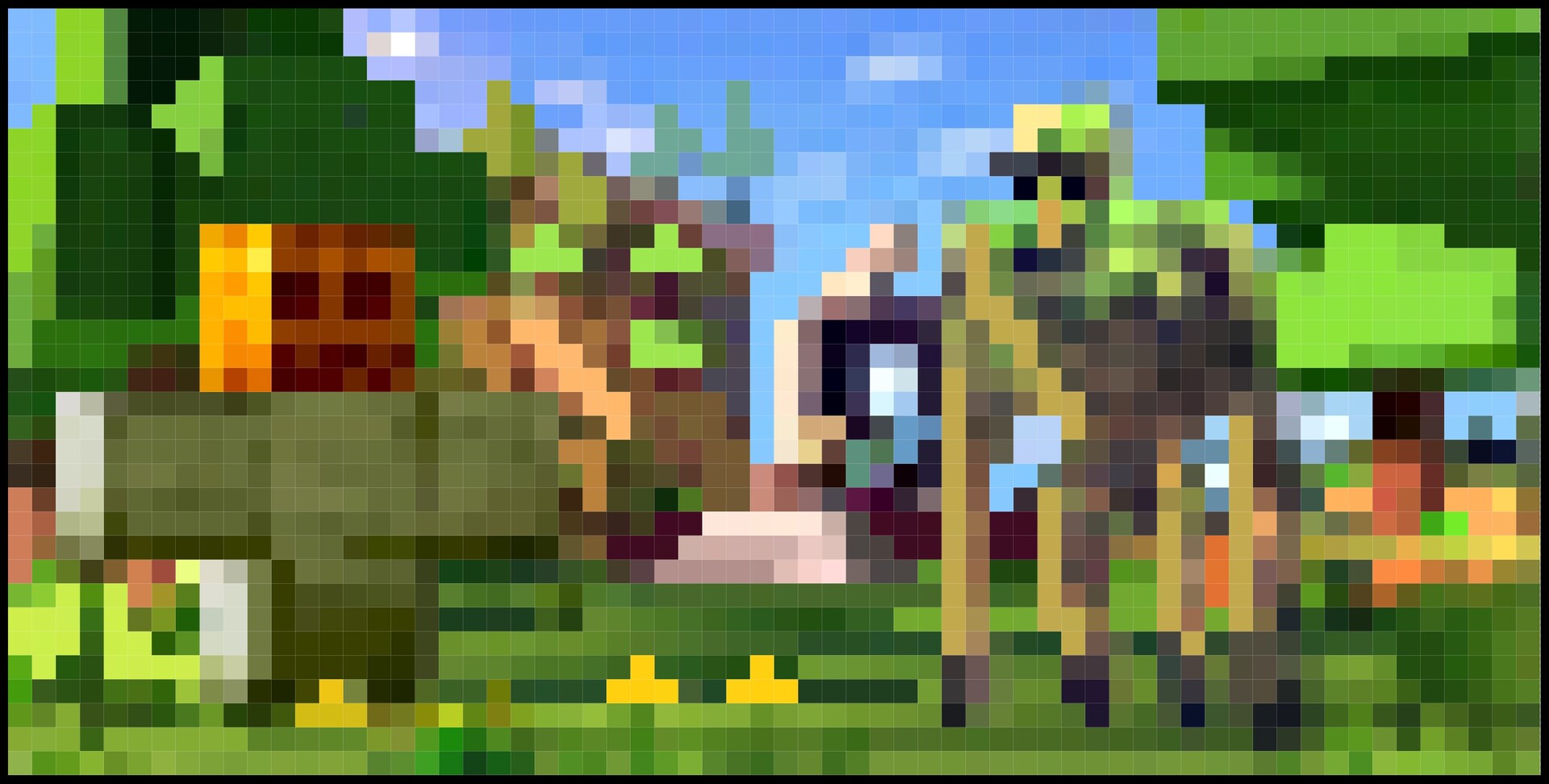 ArtStation - Minecraft Pixel paintings 1 (Iron Golem)