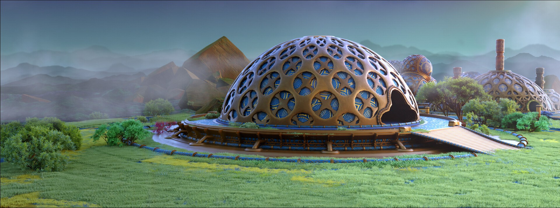 ArtStation - Fantasy building concept art