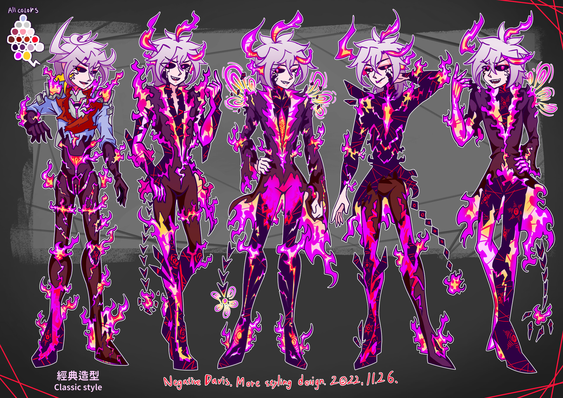 ArtStation - Negative personality Davis. Styling update