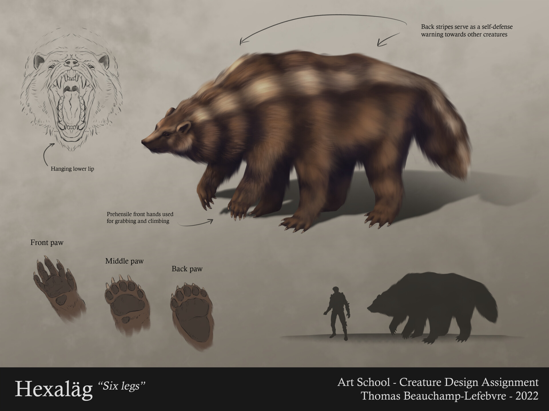 ArtStation - "Hexaläg" Creature Concept