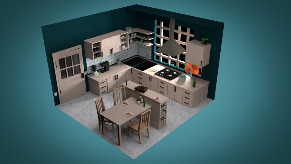 ArtStation - 3d isometric design render