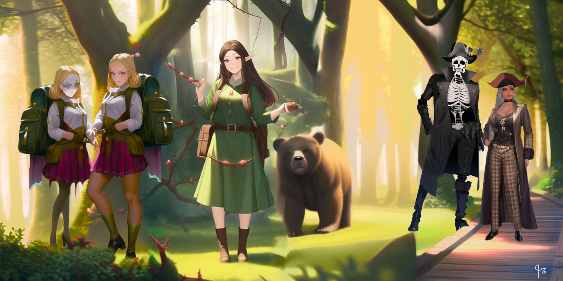 ArtStation - Deep Mystery D&D Party on an Adventure