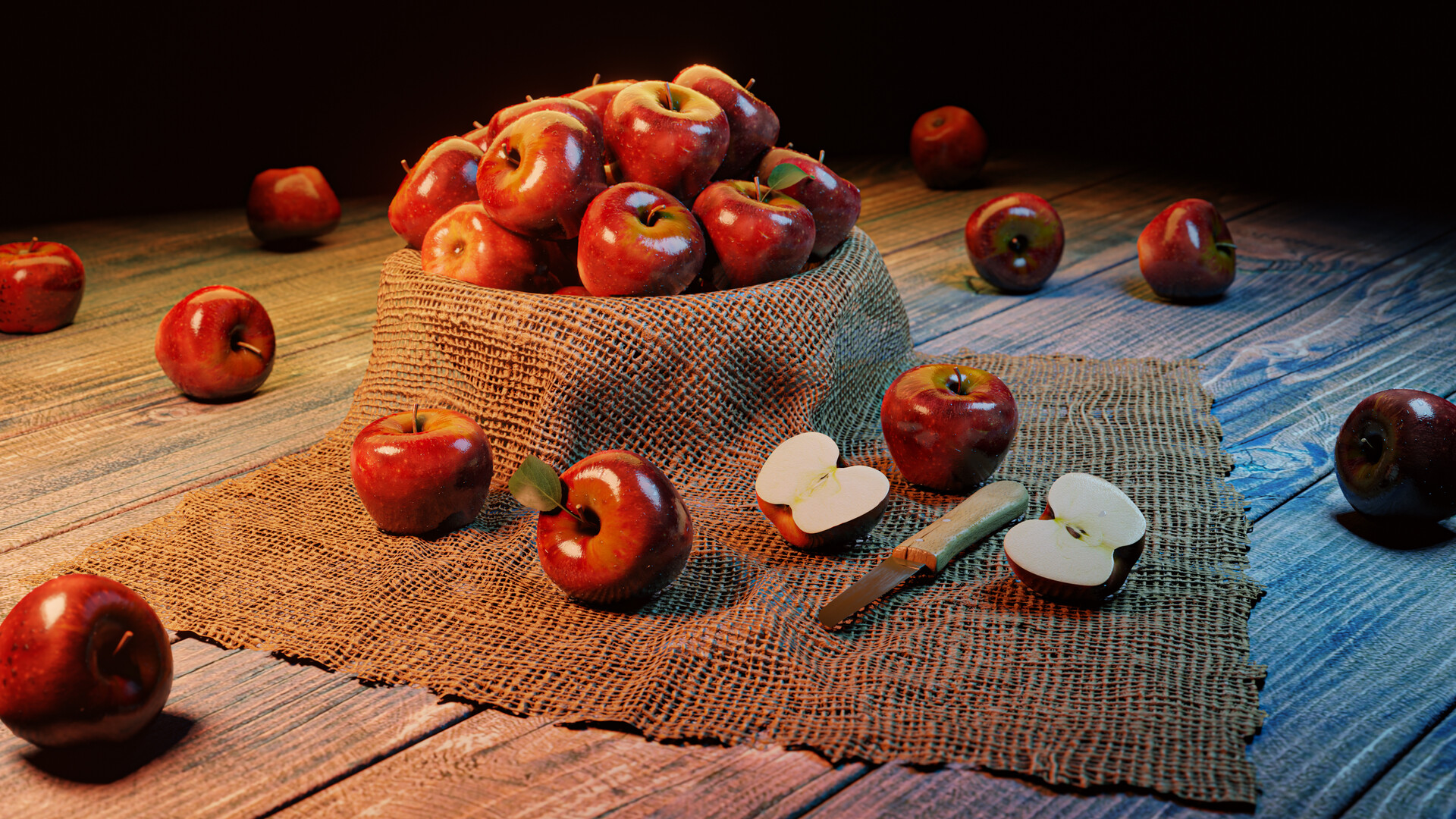 ArtStation - Apple in bowl