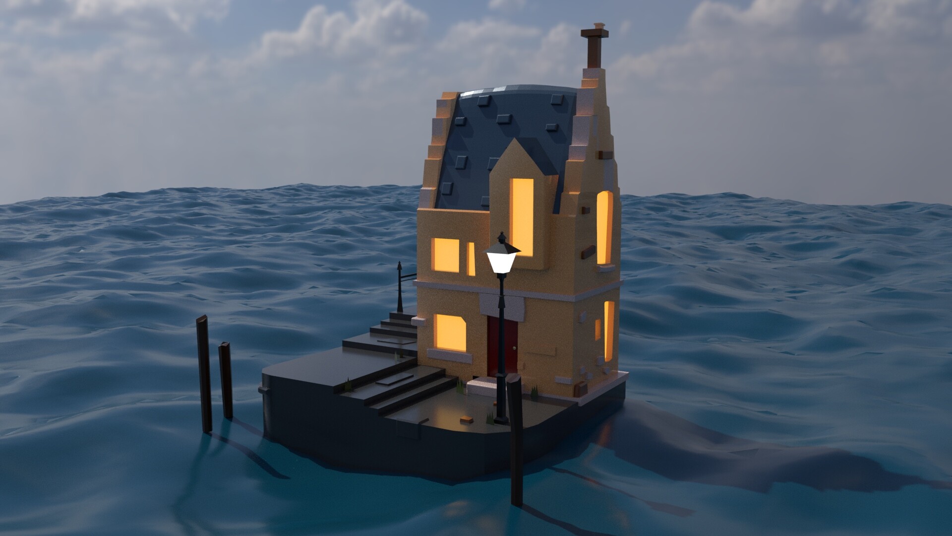 ArtStation - House Maya Practice