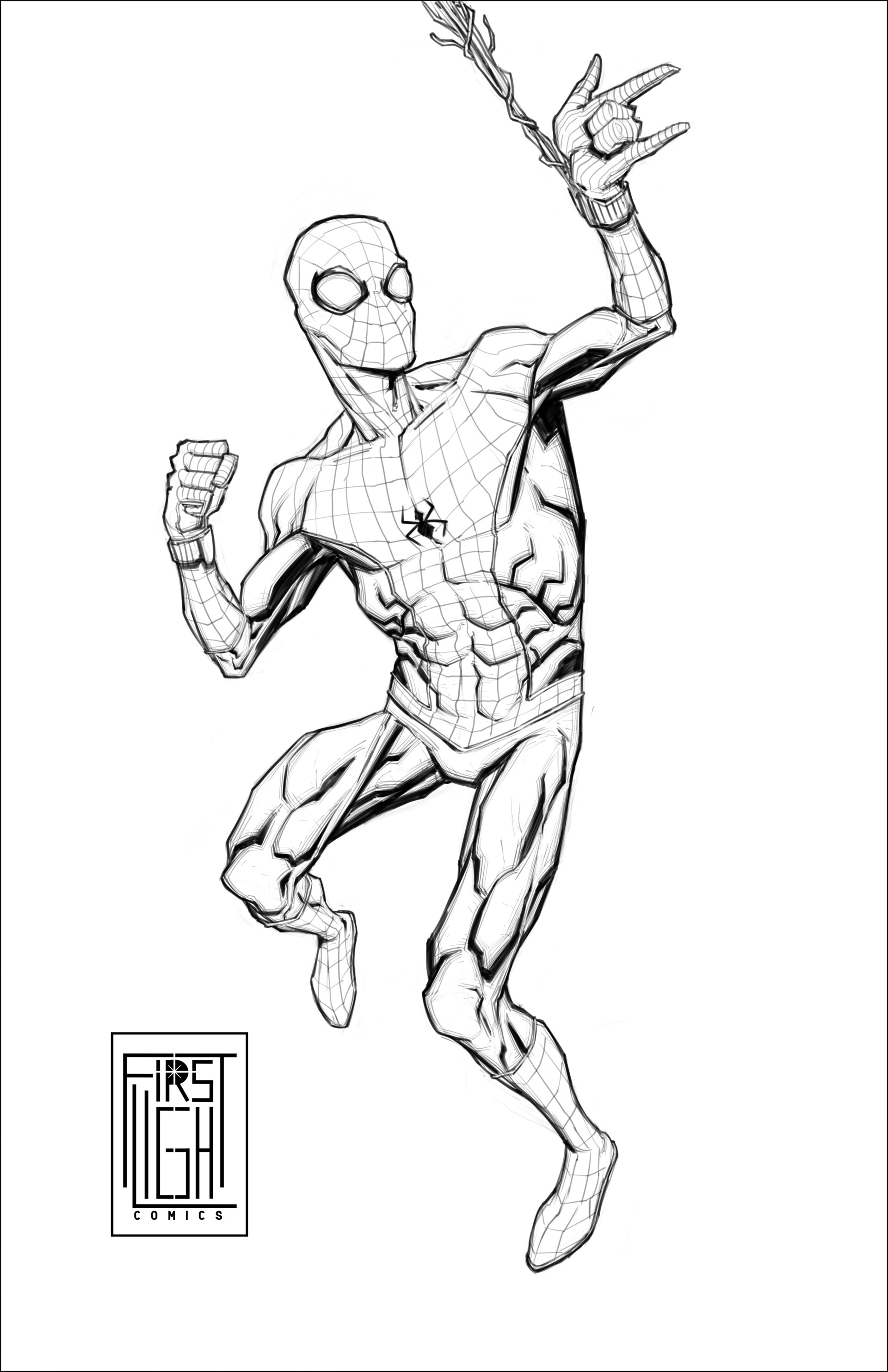 big time spiderman coloring pages