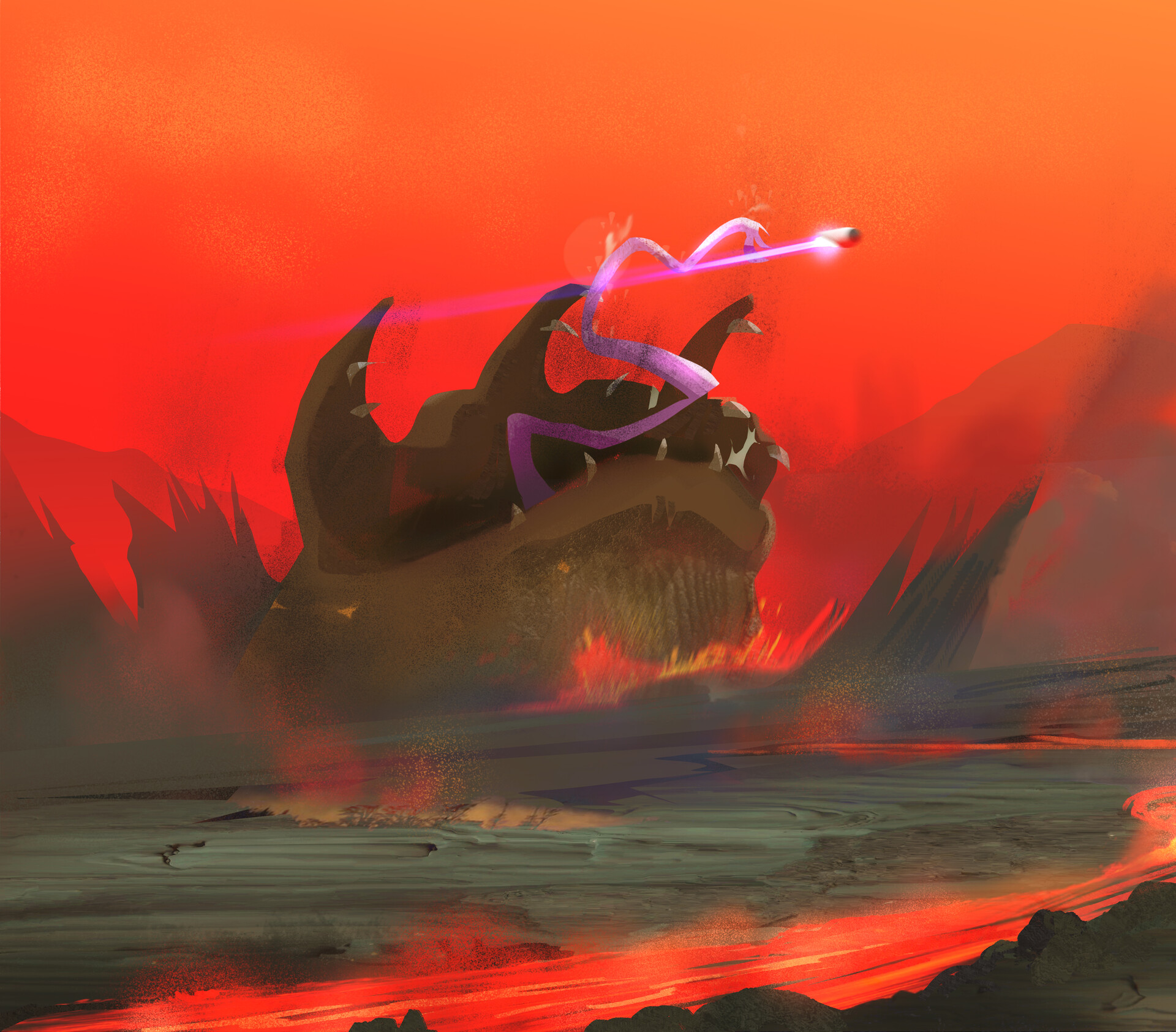 ArtStation - Lava Worm