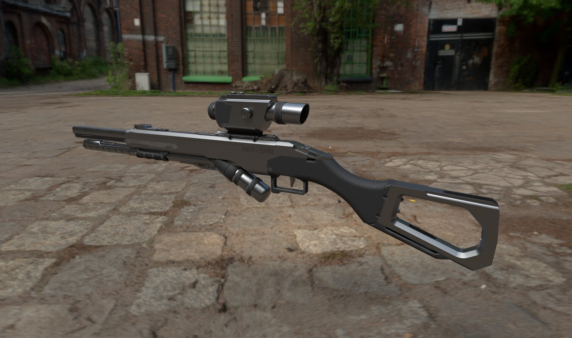 ArtStation - Sci fi Rifle