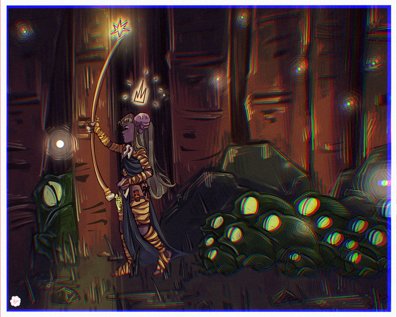 ArtStation - Character Concept - Mosz Queen of the Toads, DND character.