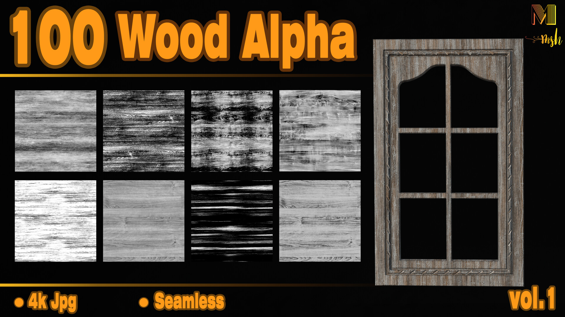 ArtStation - 100 wood Alpha