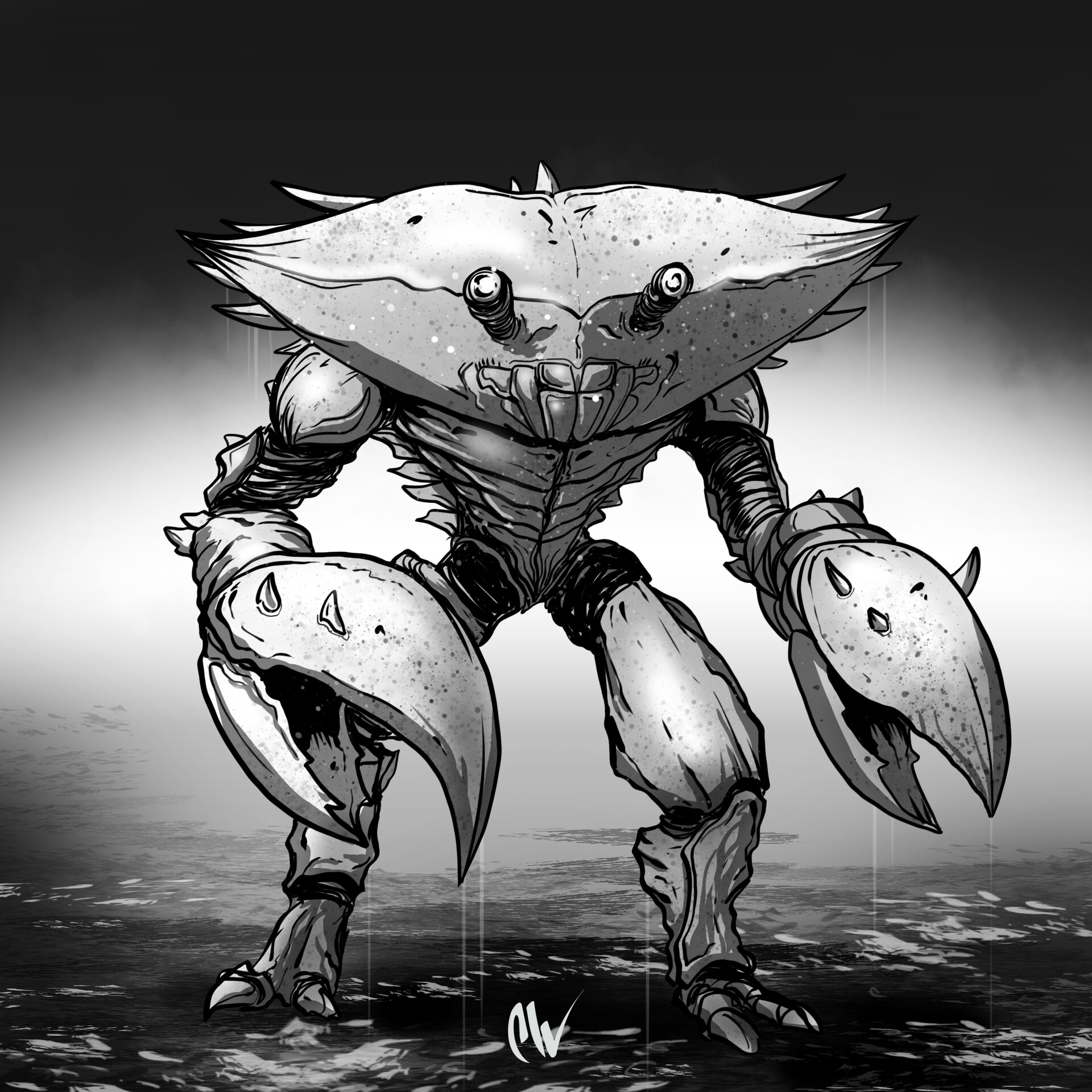 ArtStation - Inktober Crab-man