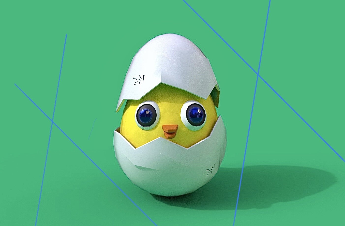 ArtStation - Cute chick modelling