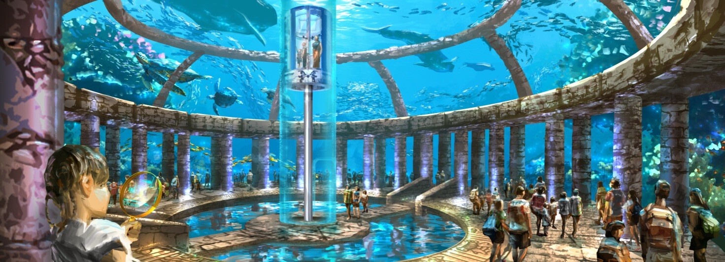 ArtStation - Underwater Aquarium Project