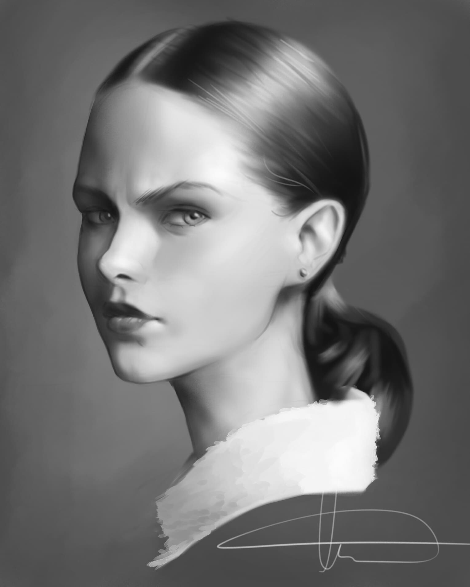 ArtStation - Realistic Portrait Study