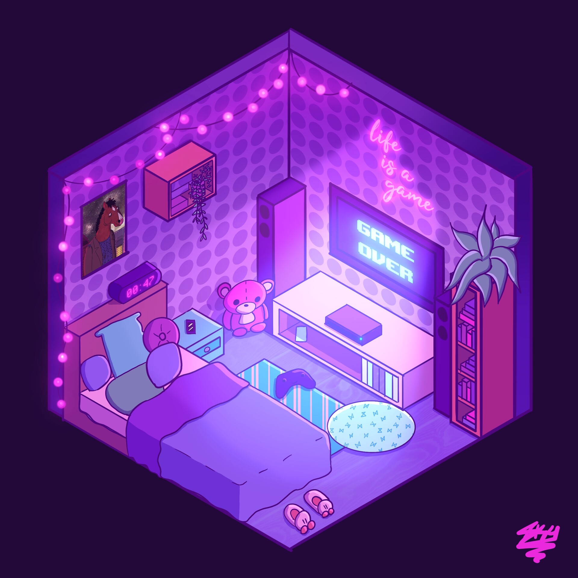 ArtStation - Isometric Room