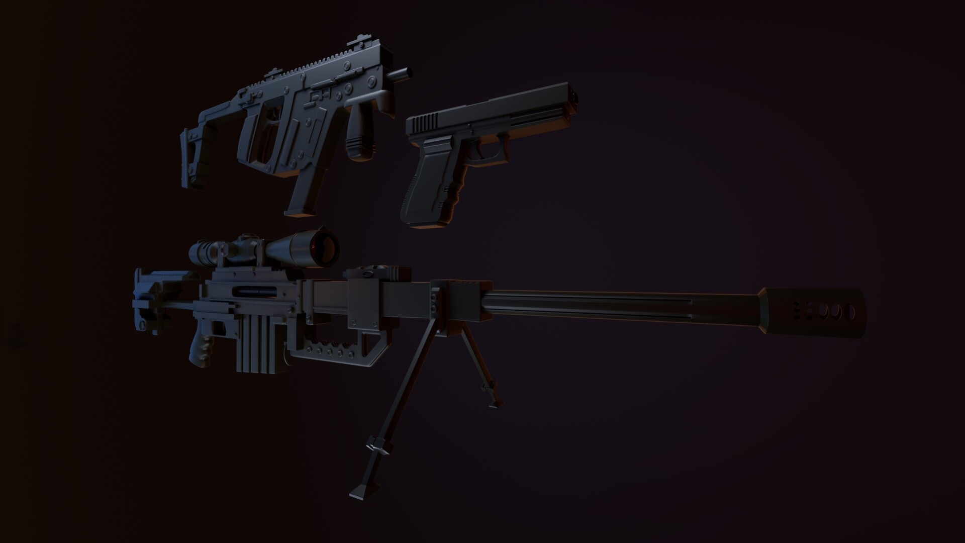 ArtStation - Weapons 3D Assets