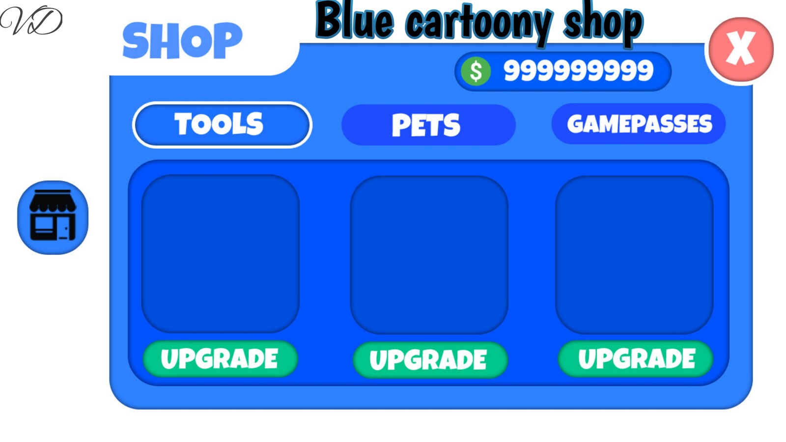 JoshDev/VDJetnus - Blue cartoony shop | UIdesigner