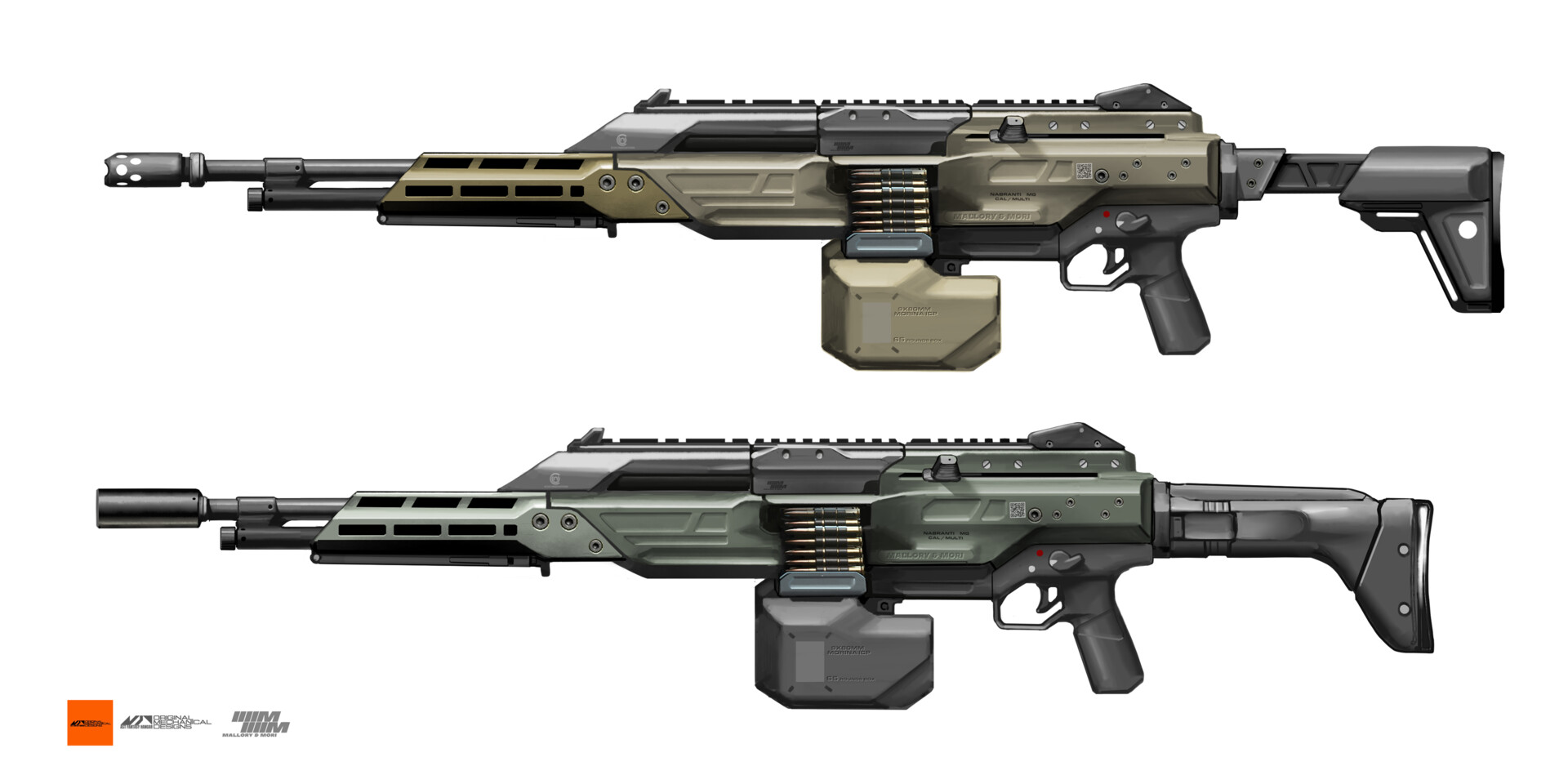 ArtStation - Heavy machine gun sketch
