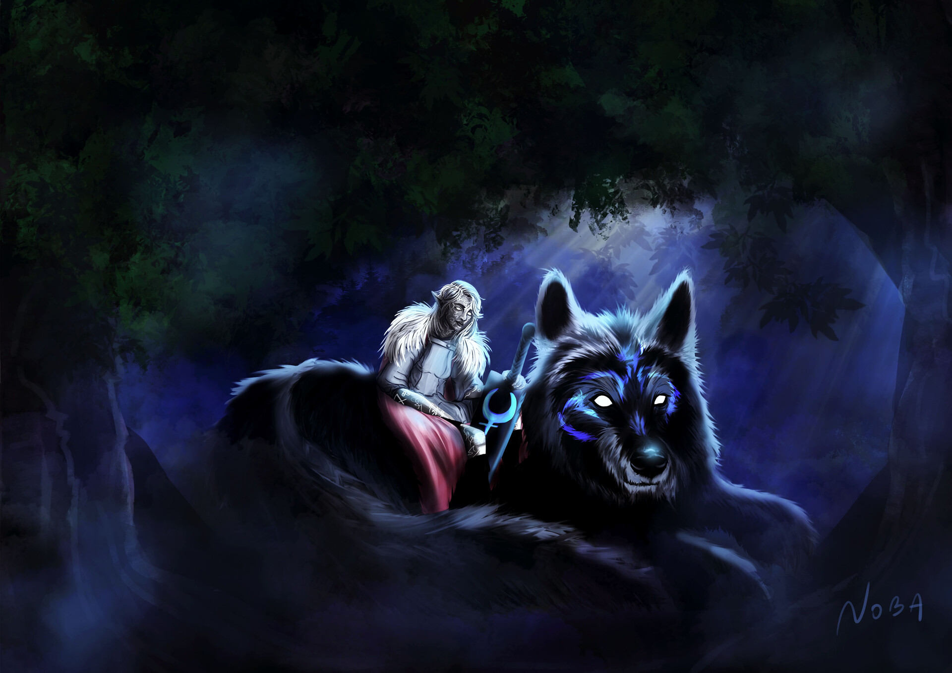 ArtStation - Ariadne, Reborn Elven Barbarian/Wizard