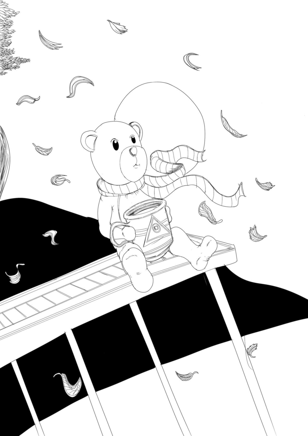 Cameron Hartley - Bear lineart