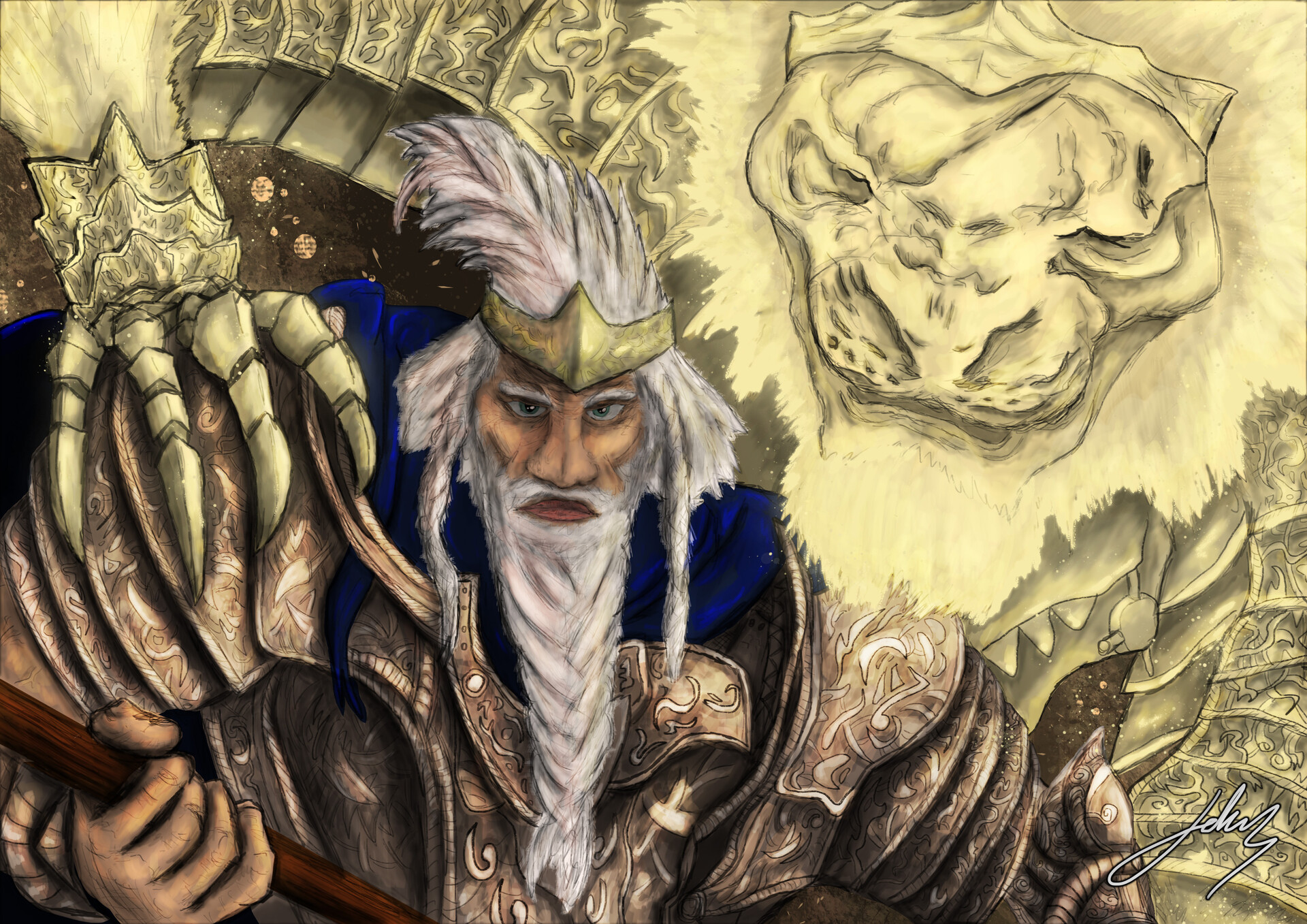 ArtStation - Godfrey, First Elden Lord