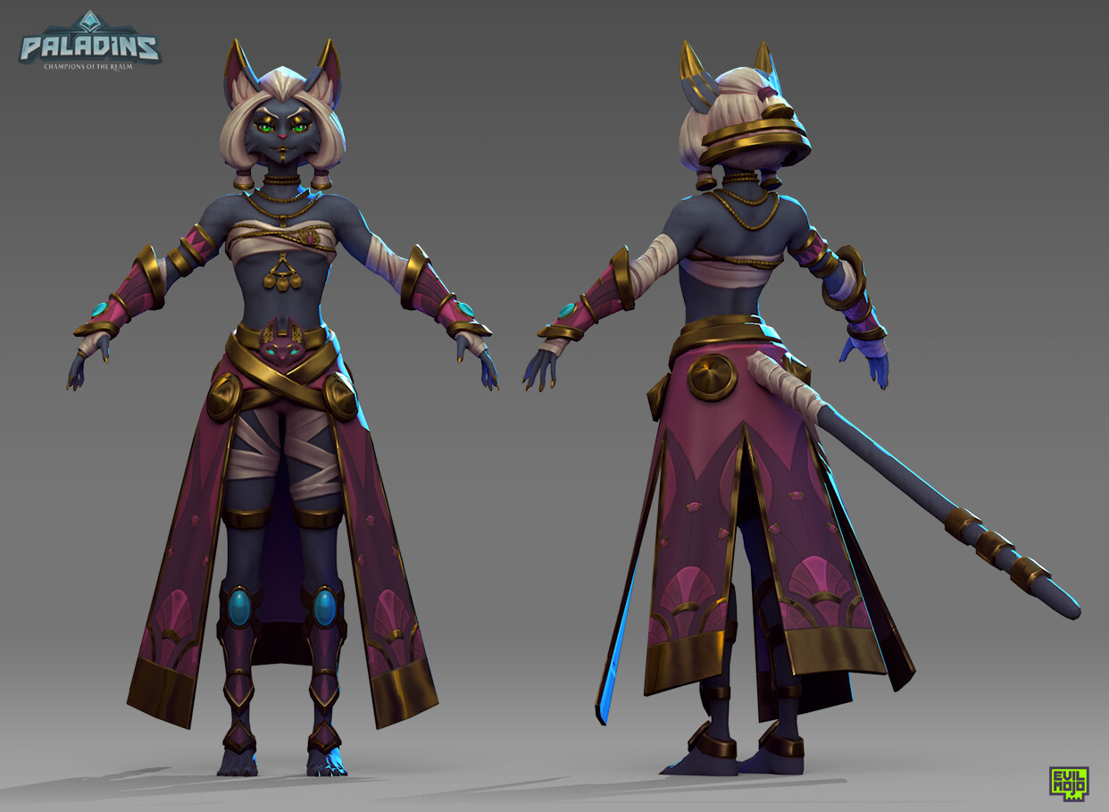 Elija Padilla - Paladins: Temple/Emerald Raider Maeve Skins