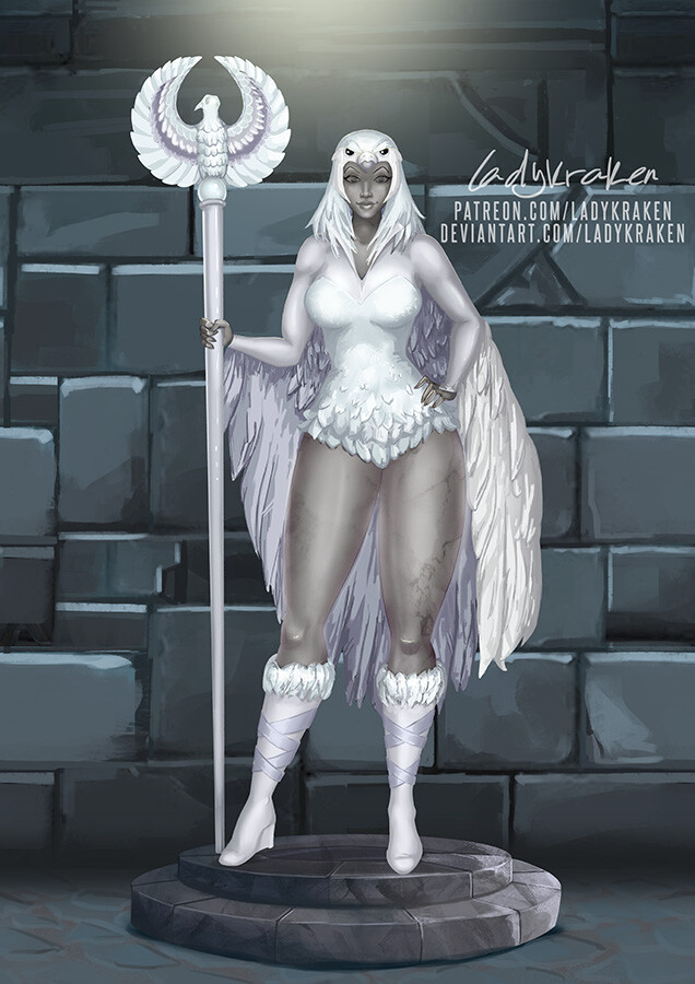 ArtStation - [6] Teela Na White Sorceress Statue MOTU - Commission