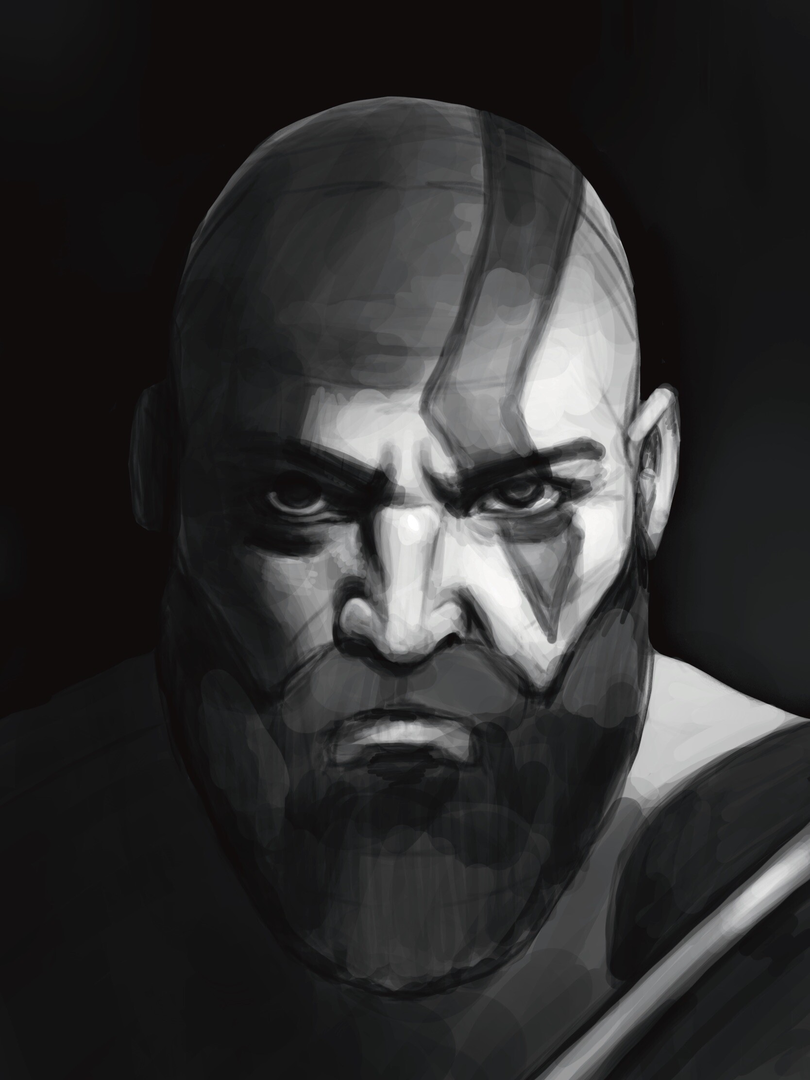 ArtStation - Kratos Sketch