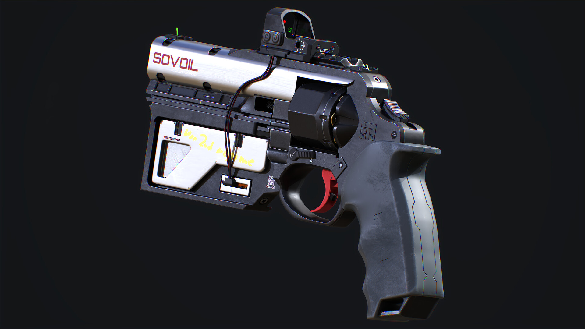 ArtStation - Cyberpunk Revolver Concept Design